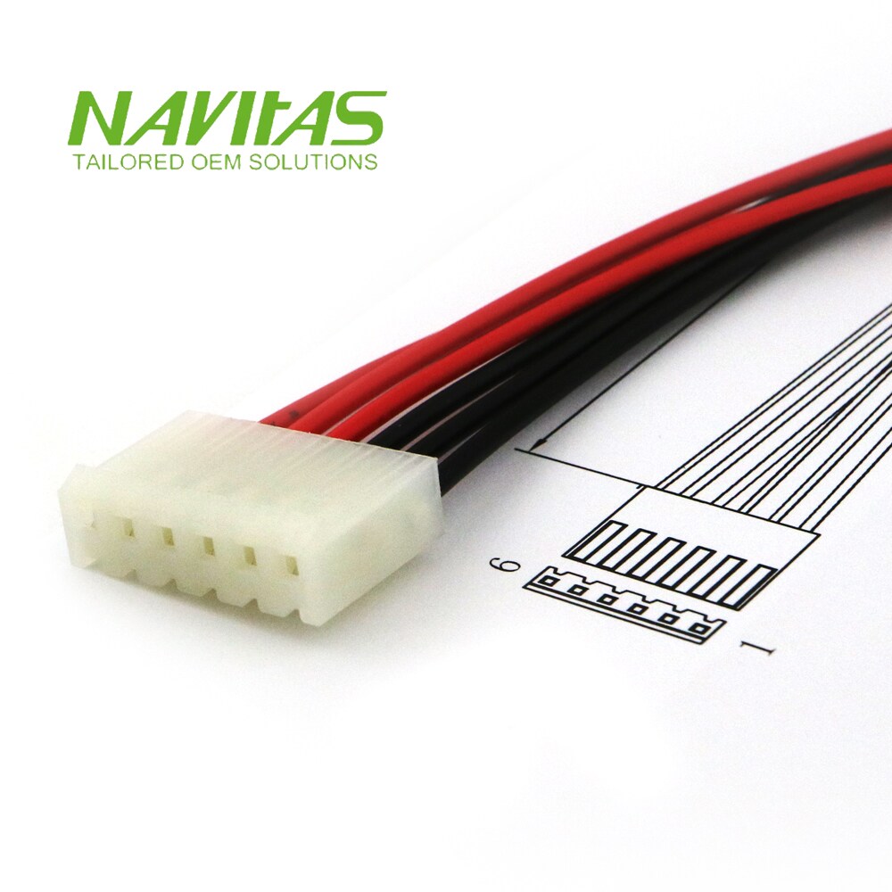 Molex SPOX 5195 6pin 3.96mm Pitch Custom Wiring Harness Assembly ...