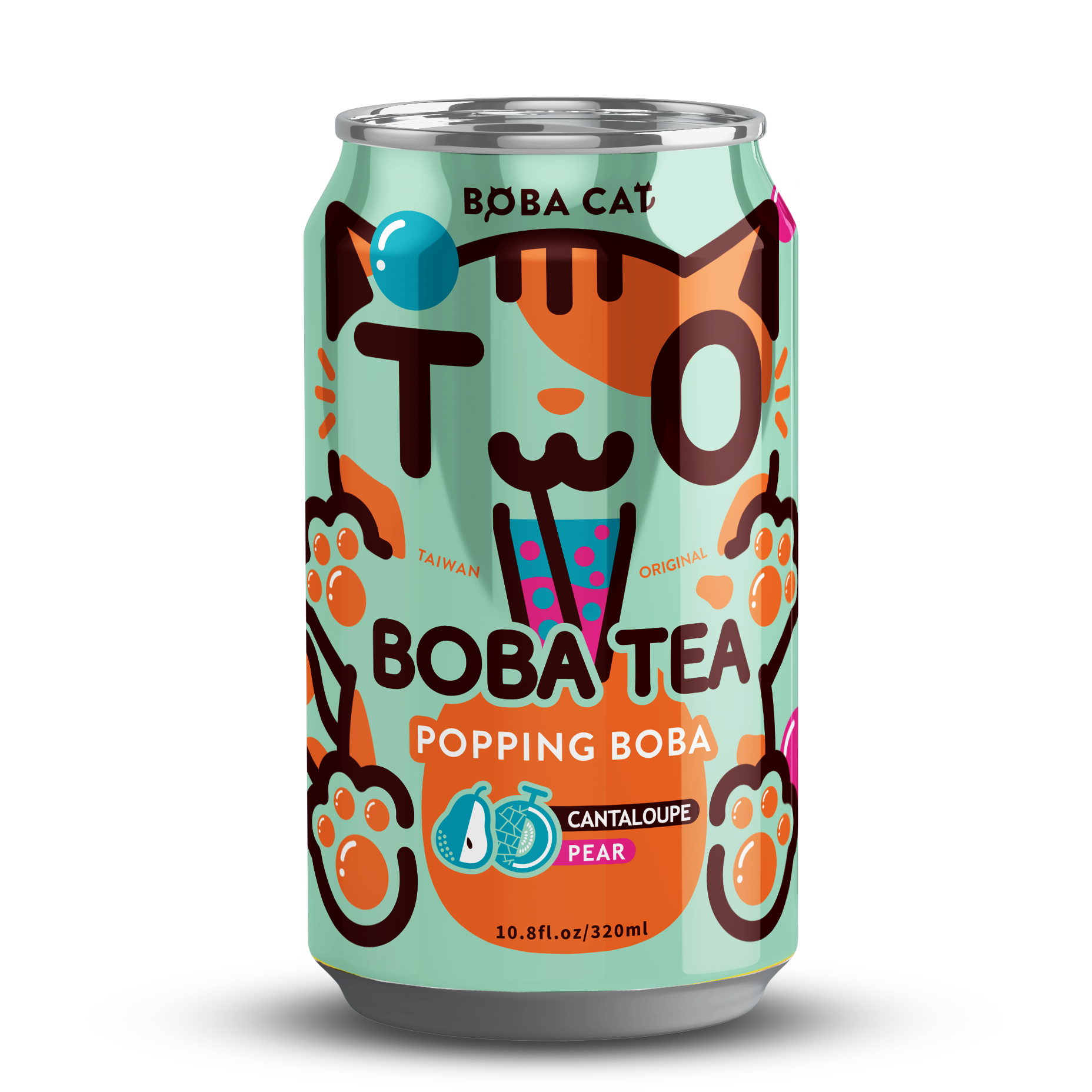 BOBACAT CANTALOUPE AND PEAR BOBA TEA | Taiwantrade
