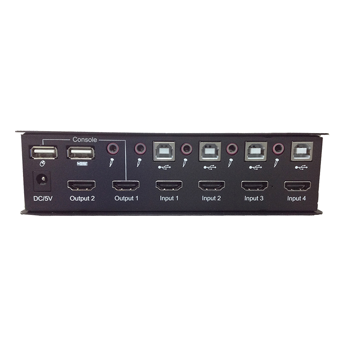 4x2 HDMI USB Matrix Switch with Mic. KVM Switch Supplier | Taiwantrade