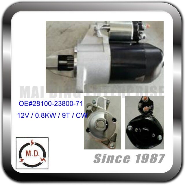 Starter NEW replaces 28100-23800-71 on Toyota 5K 2FG7 3SG7 5FG15 6FG14 ...