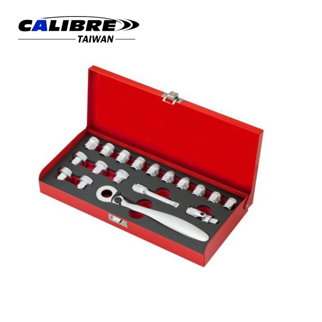 CALIBRE 18pc 17mm Insert-Snap Pass Through Wrench And Low Profile Dual ...