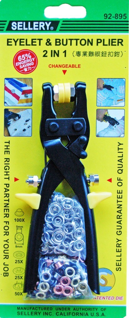 2 IN 1 EYELET & SNAP BUTTON PLIERS | Taiwantrade.com