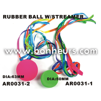STREAMER 50MM RUBBER BALL | Taiwantrade