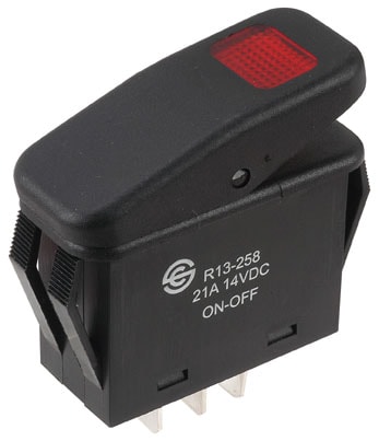 Waterproof Rocker Switch AC SCI R13-258 | Taiwantrade