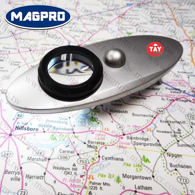 LED mini lighted 10 times magnifying glass | Taiwantrade