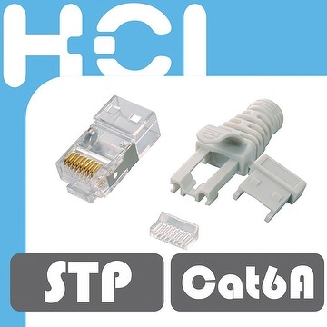 Cat6A Cable RJ45 8P8C STP Modular Plug with Boot and Insert | Taiwantrade