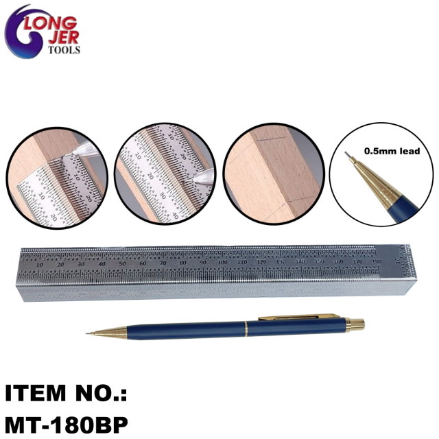 Precision Marking T-Ruler and Stainless Steel Bend Ruler Woodworking Ruler