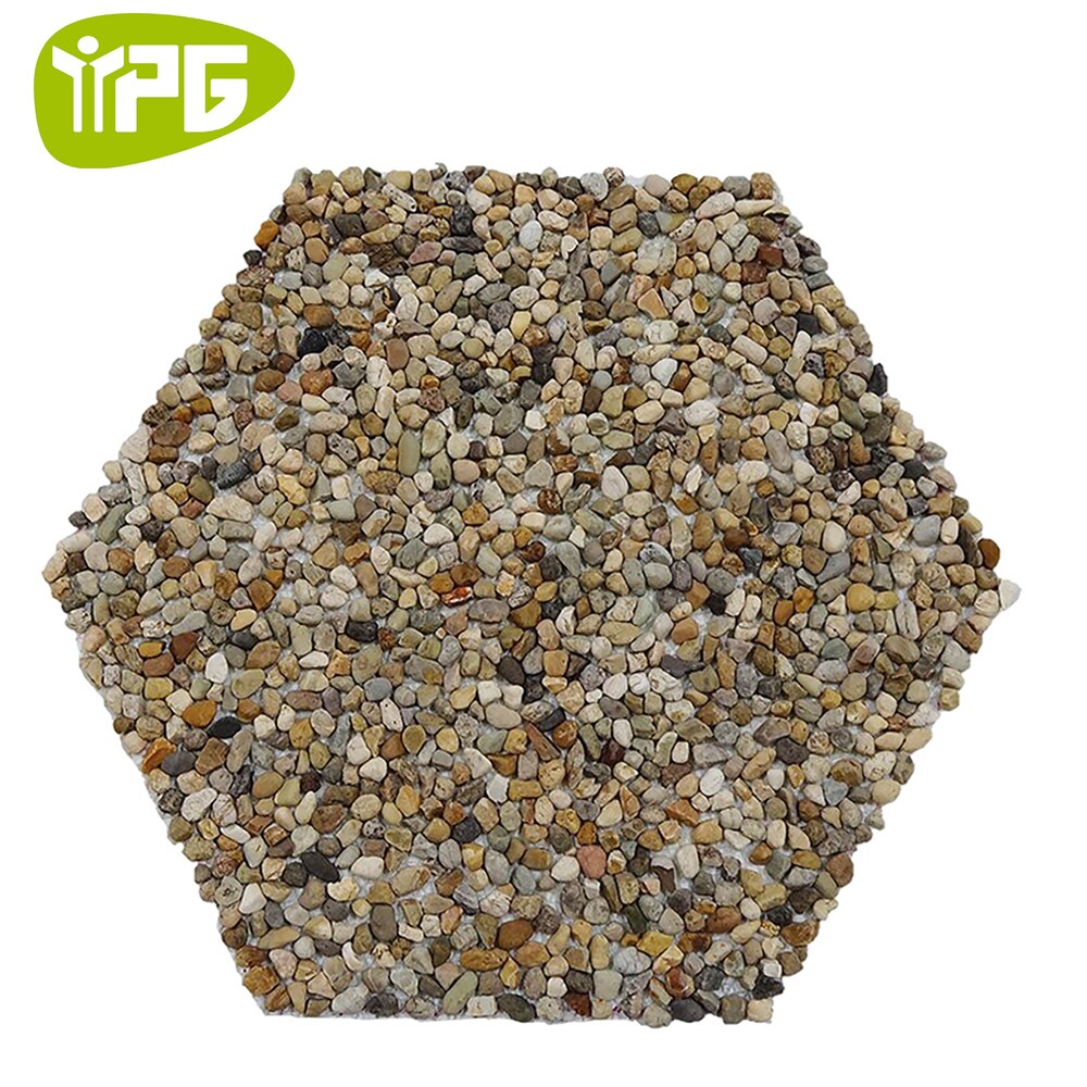 Thunderbolt Pebble Stone Hexagon Tile Mosaic | Taiwantrade