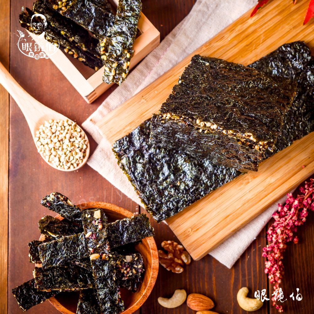 Taiwan Crispy Seaweed Snack (3 Flavors, Buckwheat, Red Quinoa and Black ...