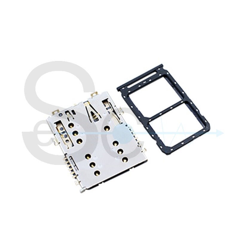 Reverse Sink 1.10mm H PIN-PUSH double NANO SIM Card Connector | Taiwantrade