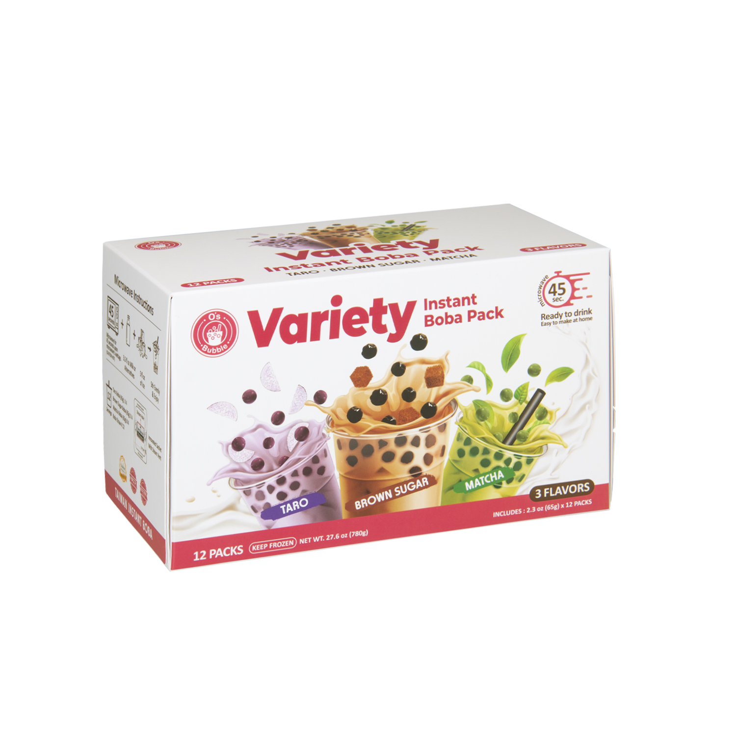 O's Bubble Variety Instant Boba Pack |Boba Tea Kit| Boba Drink| Bubble ...