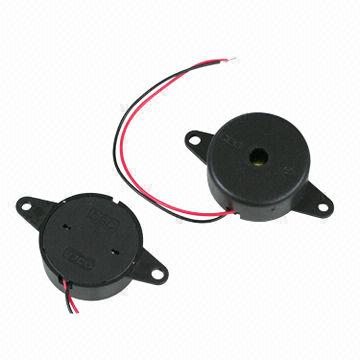 Piezo Buzzer. 31mm, Internal Drive, Black Wire, 1, 3 to 20V DC, 97dB, 3 ...