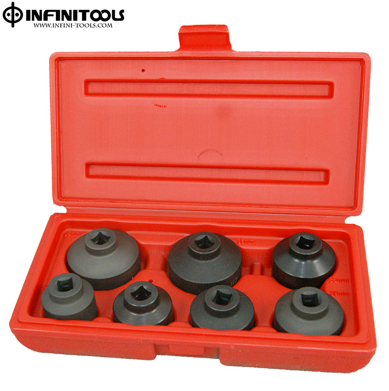 7-piece Low Profile Oil Filter Wrench Socket Set ,3/8" Drive | Taiwantrade