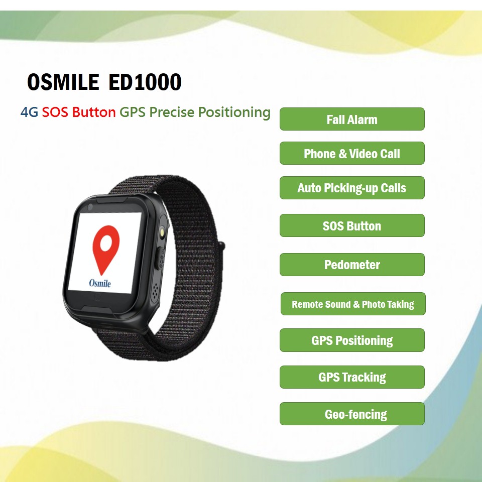 Osmile ED1000 Smart GPS Watch for the Elderly with Dementia & Alzheimer's Disease(JC) | Taiwantrade