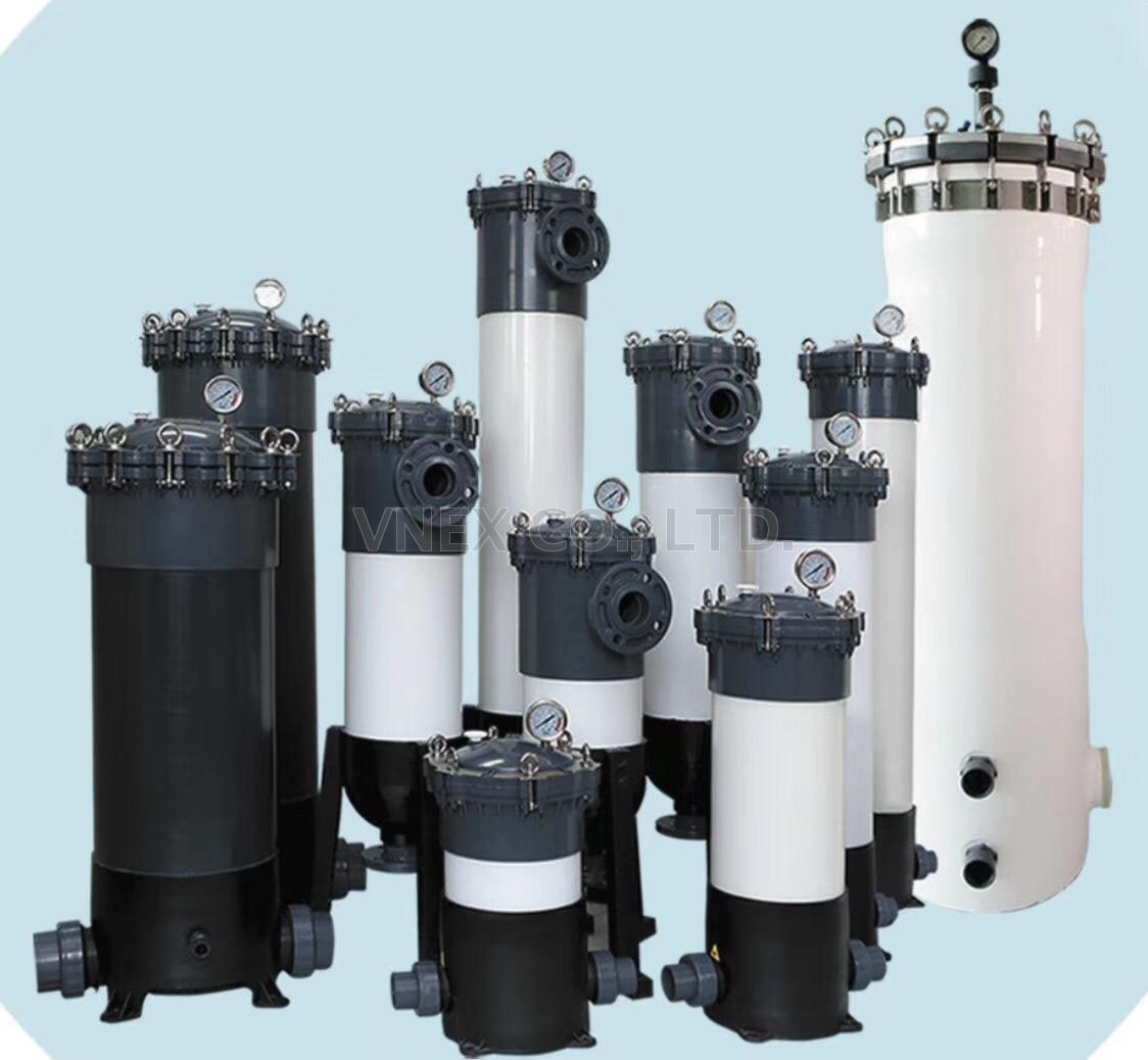 PVC filter bag housing #1 or #2 bag size | VNEX CO., LTD.