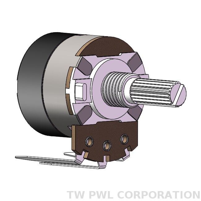 Rotary series metal shaft type potentiometer | Taiwantrade.com