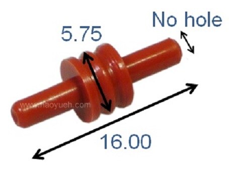 12059168 (HY1258) Wire Seal for Connector, Dummy Plug, Red, Delphi ...