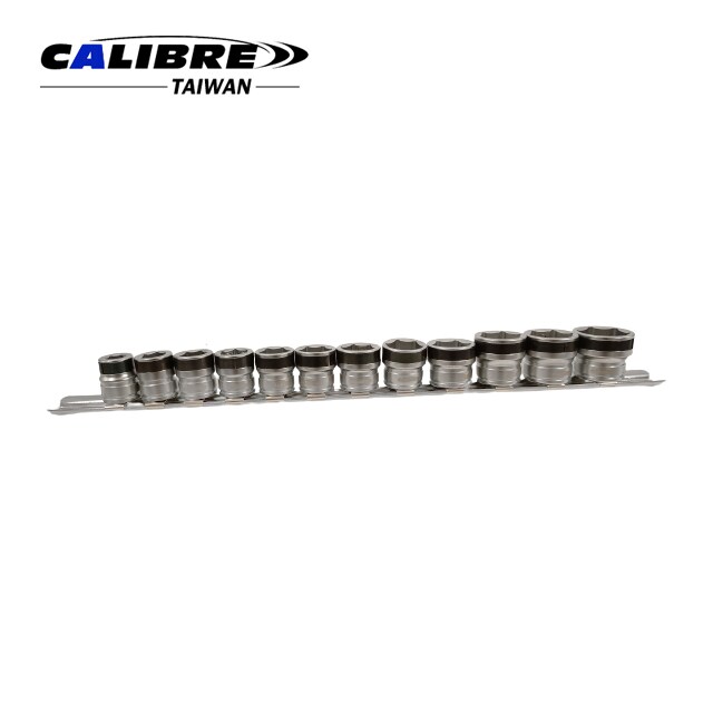 CALIBRE 12pc 3/8" Dr Extra Shallow Metric Magnetic Socket Set ...