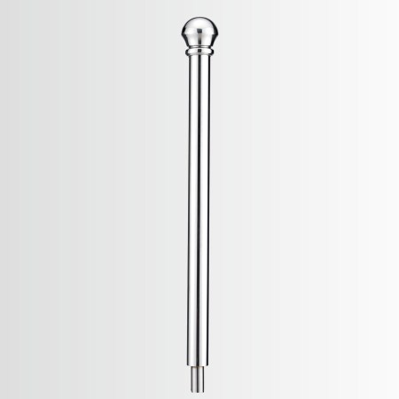 Stainless Steel Round Post 2 1/2" Plain Surface with Mushroom Shape Top ...
