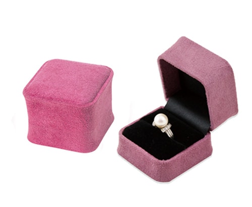 Pink Suede Ring Box | Taiwantrade