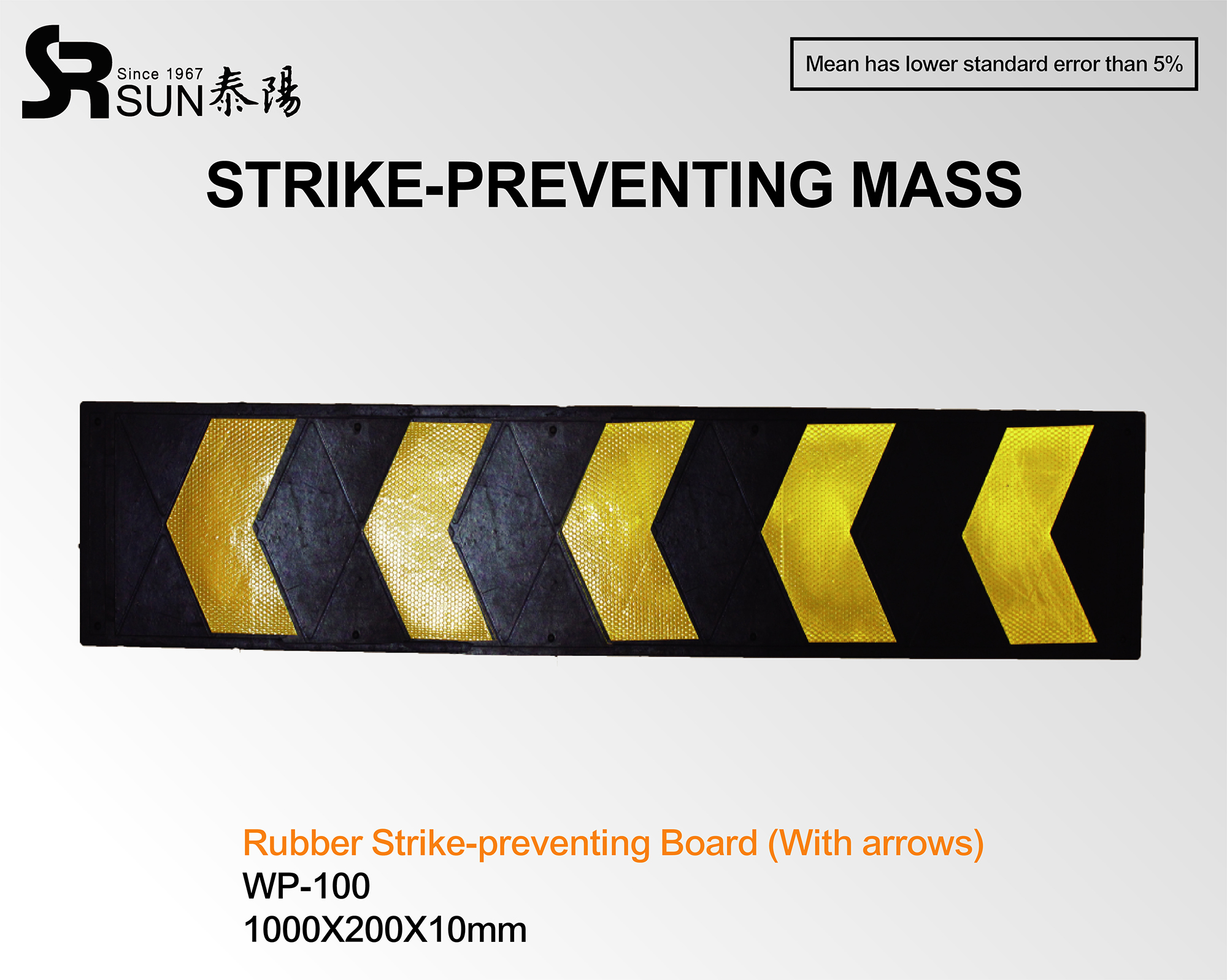 rubber strike-preventing board(with arrows) | Taiwantrade.com