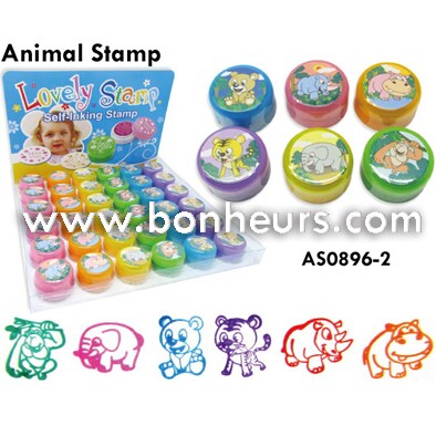 ANIMALS 6 DESIGN LOVELY SELF-INKING STAMP | Taiwantrade