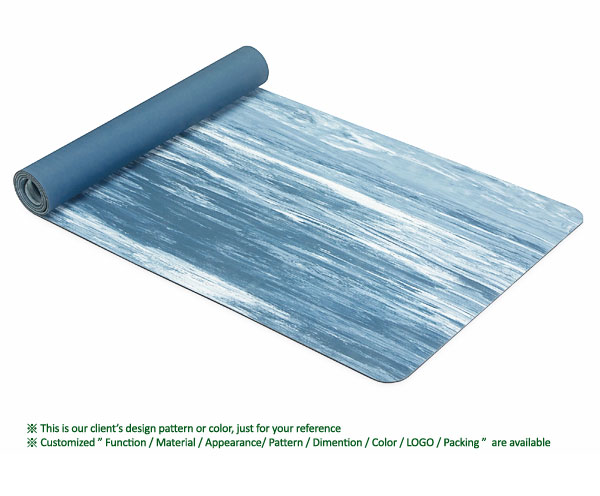 100% natural rubber yoga mat with marble pattern | Taiwantrade