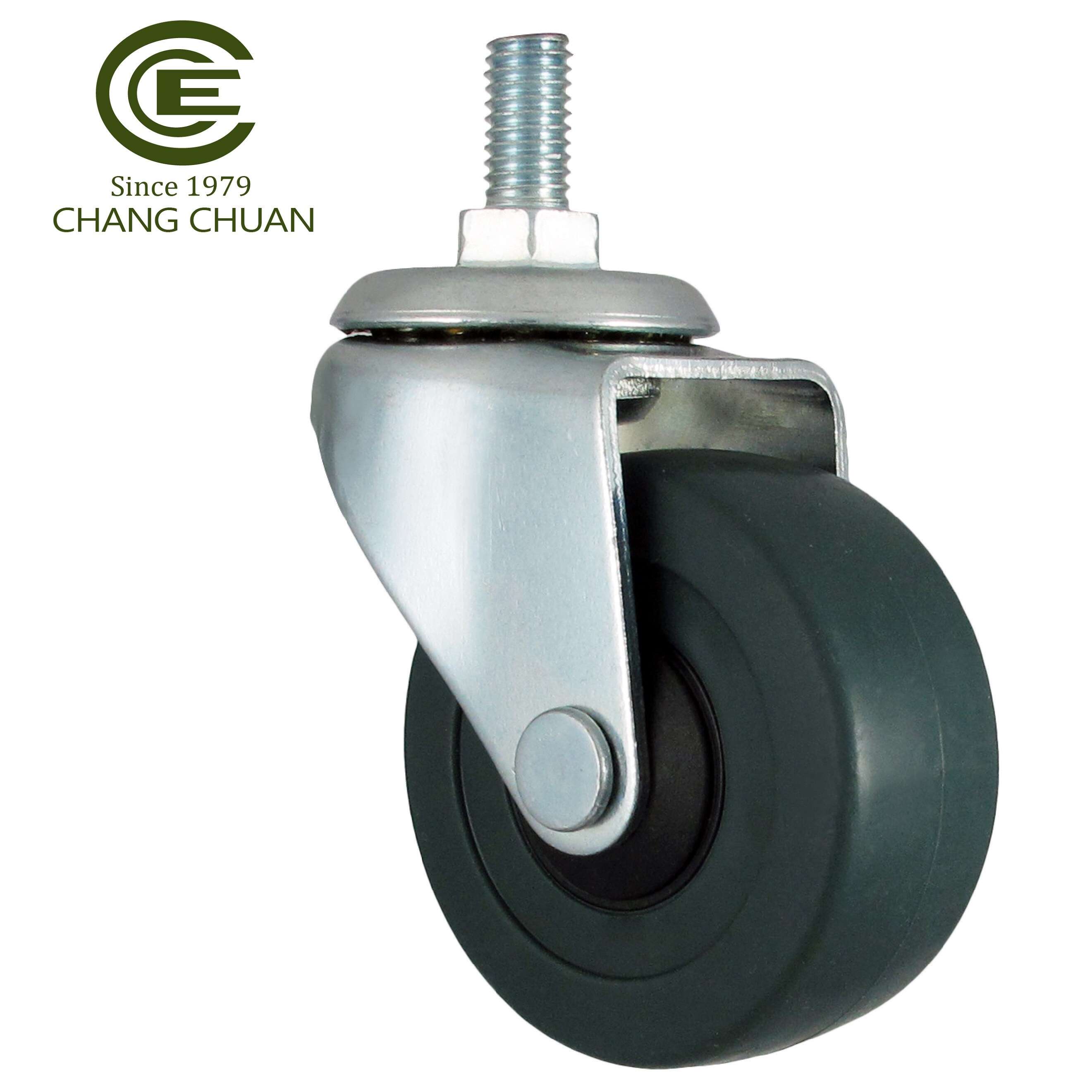 50mm Furniture Rubber Threaded Rod Casters Wheels | Taiwantrade