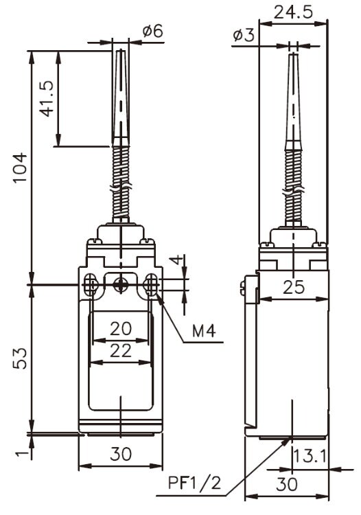 TEND天得小型立式限動開關TZ-9266-可鑫科技股份有限公司