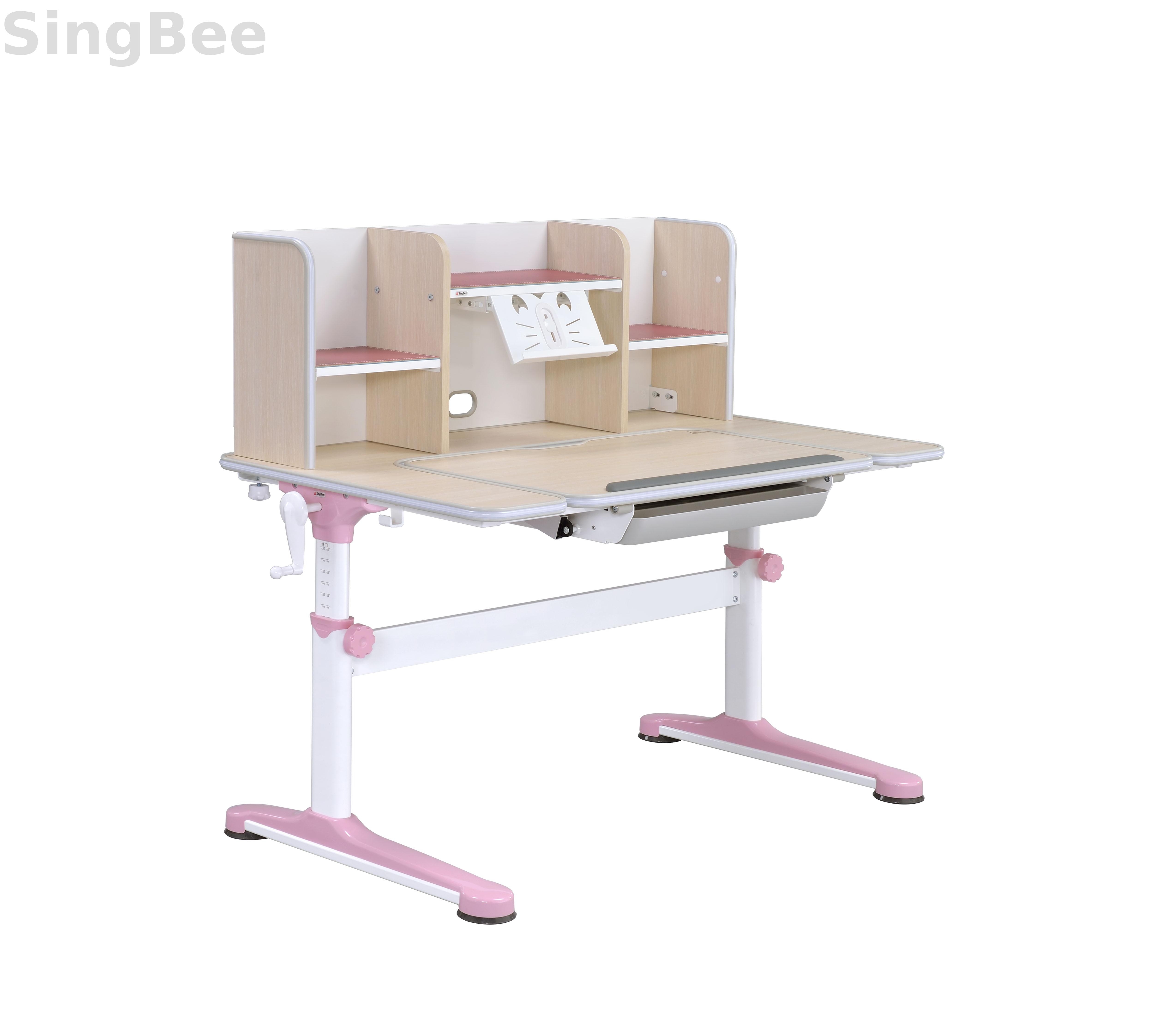 Kids Scandinavia Oak Desktop Ergonomic Adjustable Desk | Sing Bee ...