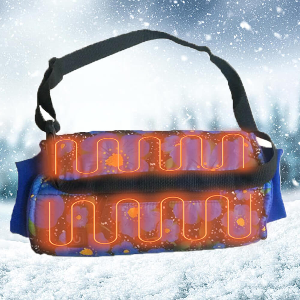 USB Battery Heated hand warmer muff heat in wide zones over the pouch ...