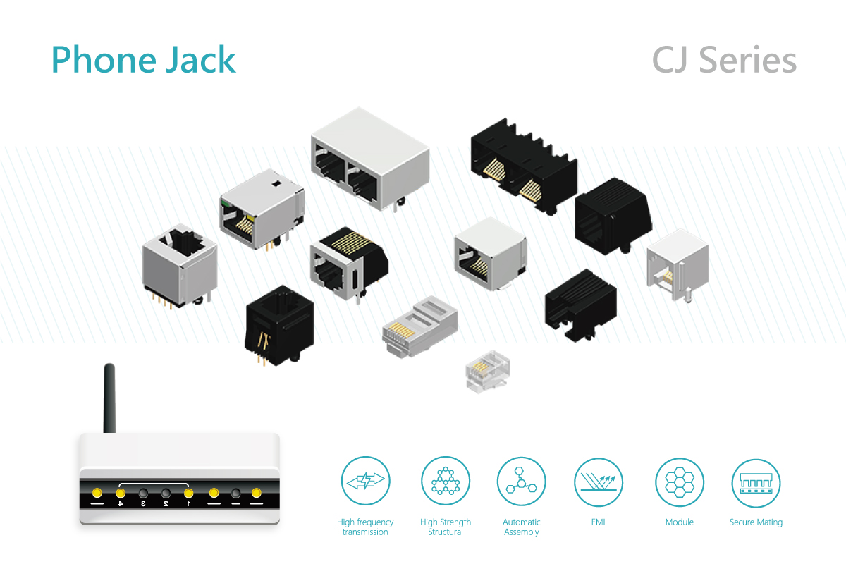 Telephone / Modular Jack Connectors | Taiwantrade.com