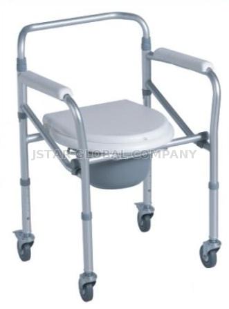 Commode Chair W/castor, Aluminum | Taiwantrade