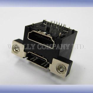 HDMI type A receptacle stack dip type | Taiwantrade.com