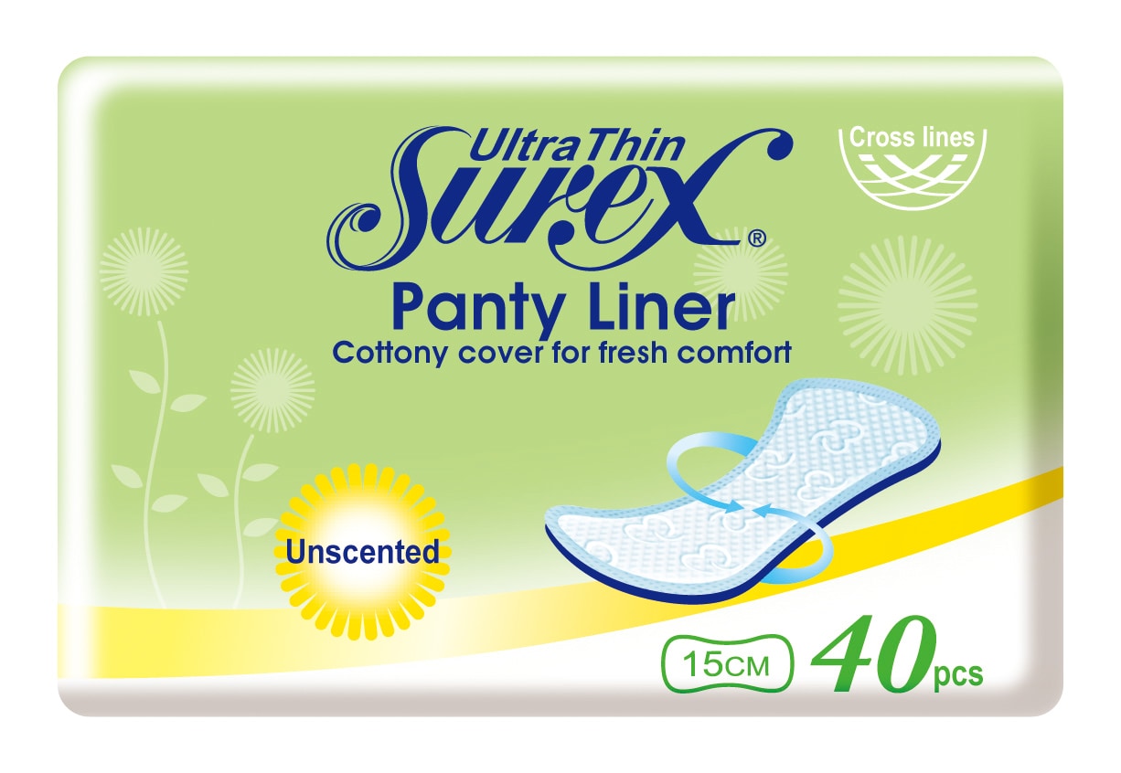Surex Ultra-Thin 15 cm Panty Liners (40 Pcs) | Taiwantrade