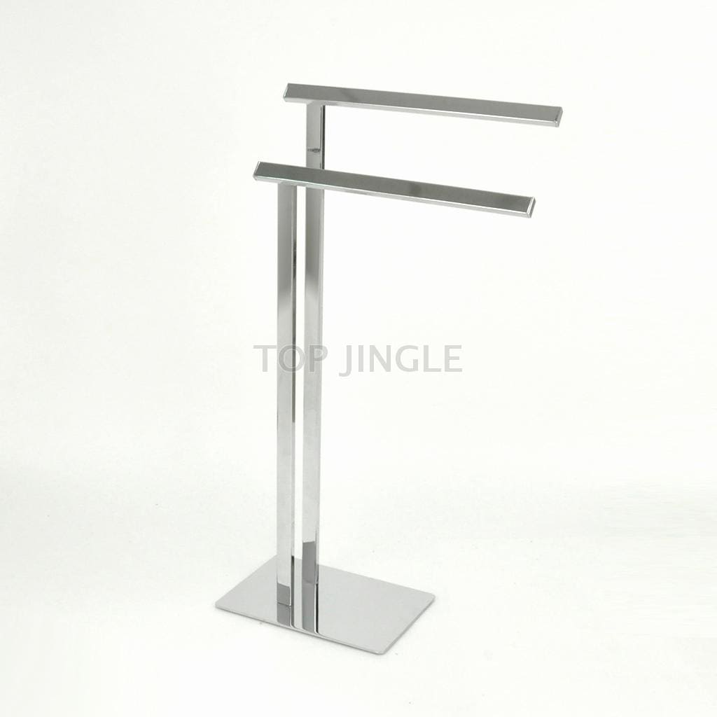 Bevel Edge Rectangle Metal Tube 2-Rail Towel Rack | Taiwantrade