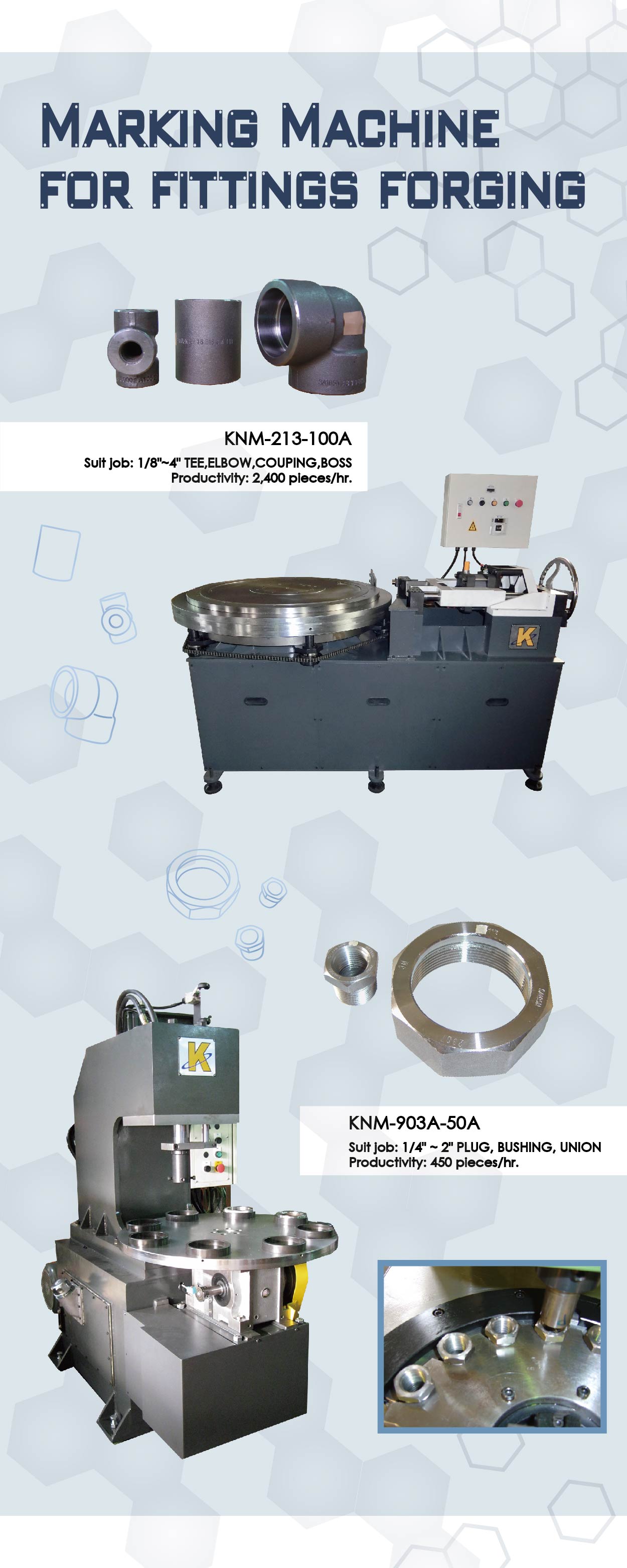 Marking Machine for Pipe Fittings Forging | KAIJUNG TECH. CO., LTD.