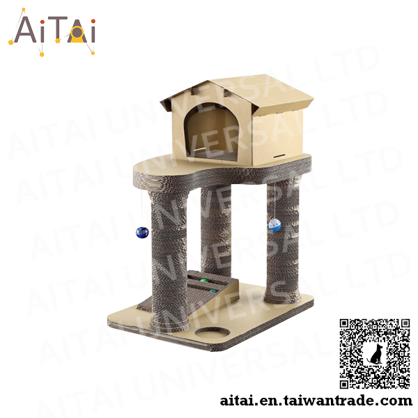 Cat Scratch Board,Cat Scratcher with Cat Tree, Brown | Taiwantrade.com