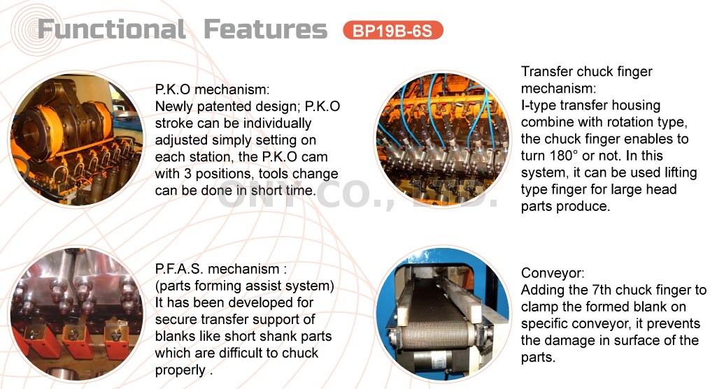 6 Stations Bolt Parts Former | ONY CO., LTD.