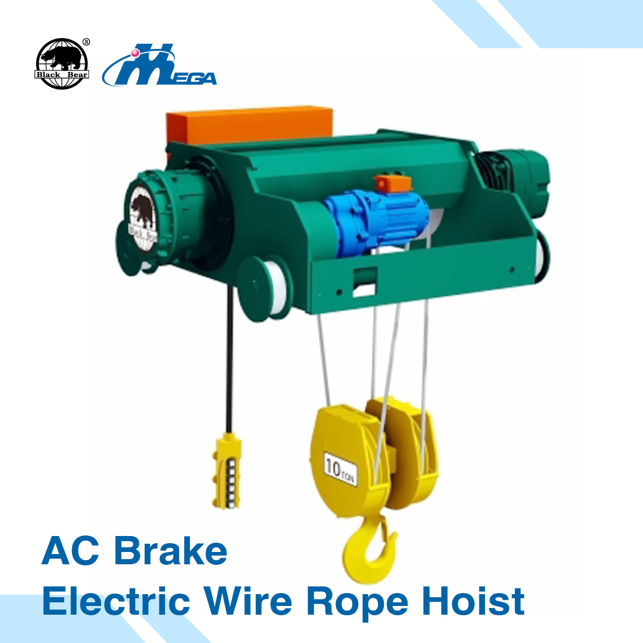 Black Bear Electric Wire Rope Hoists of AC Brake Series | Taiwantrade