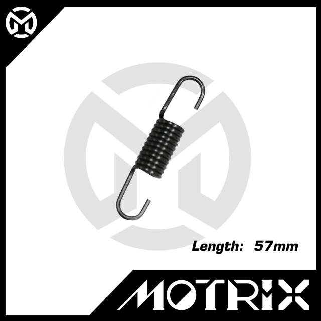 Motorcycle exhaust spring. Length: 57mm / Color: Black. Material ...