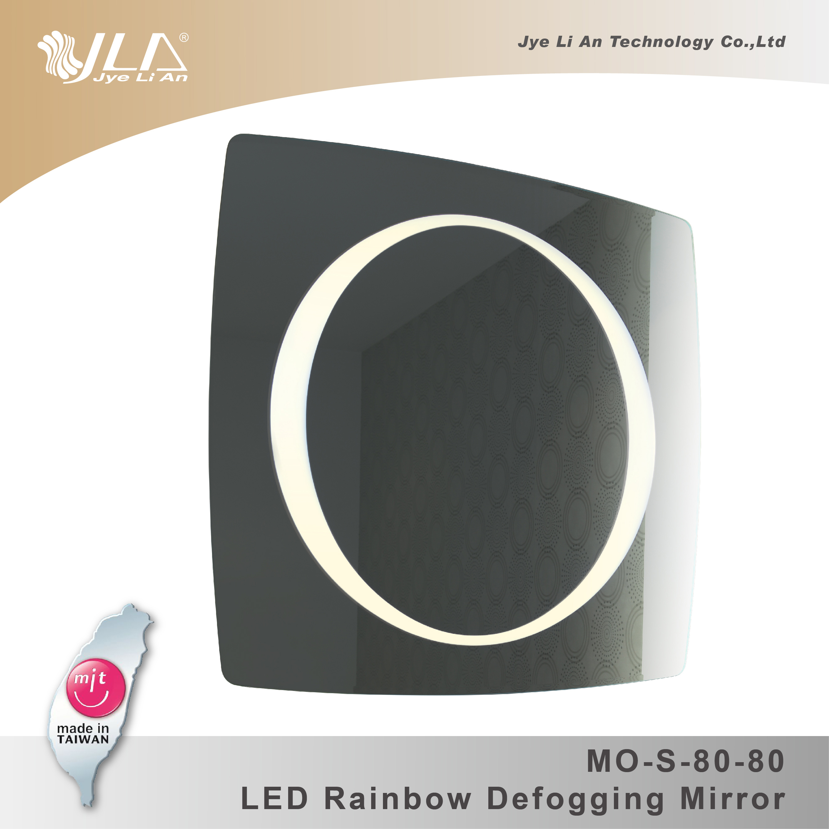Circular LED Rainbow Defogging Mirror | Taiwantrade