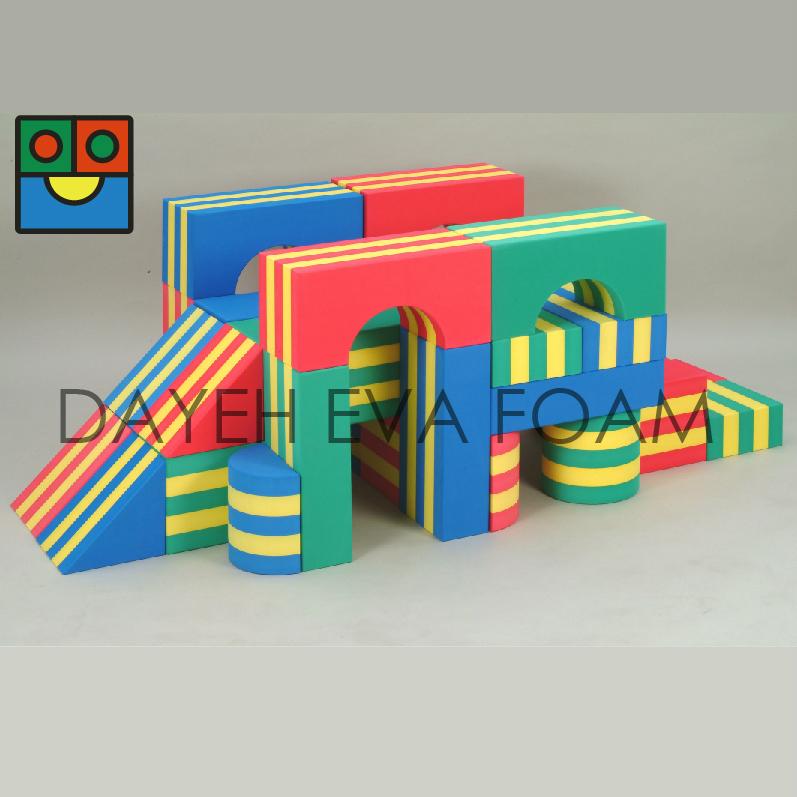 EVA Foam Huge stripe Building Block - 34Pcs. | Taiwantrade.com