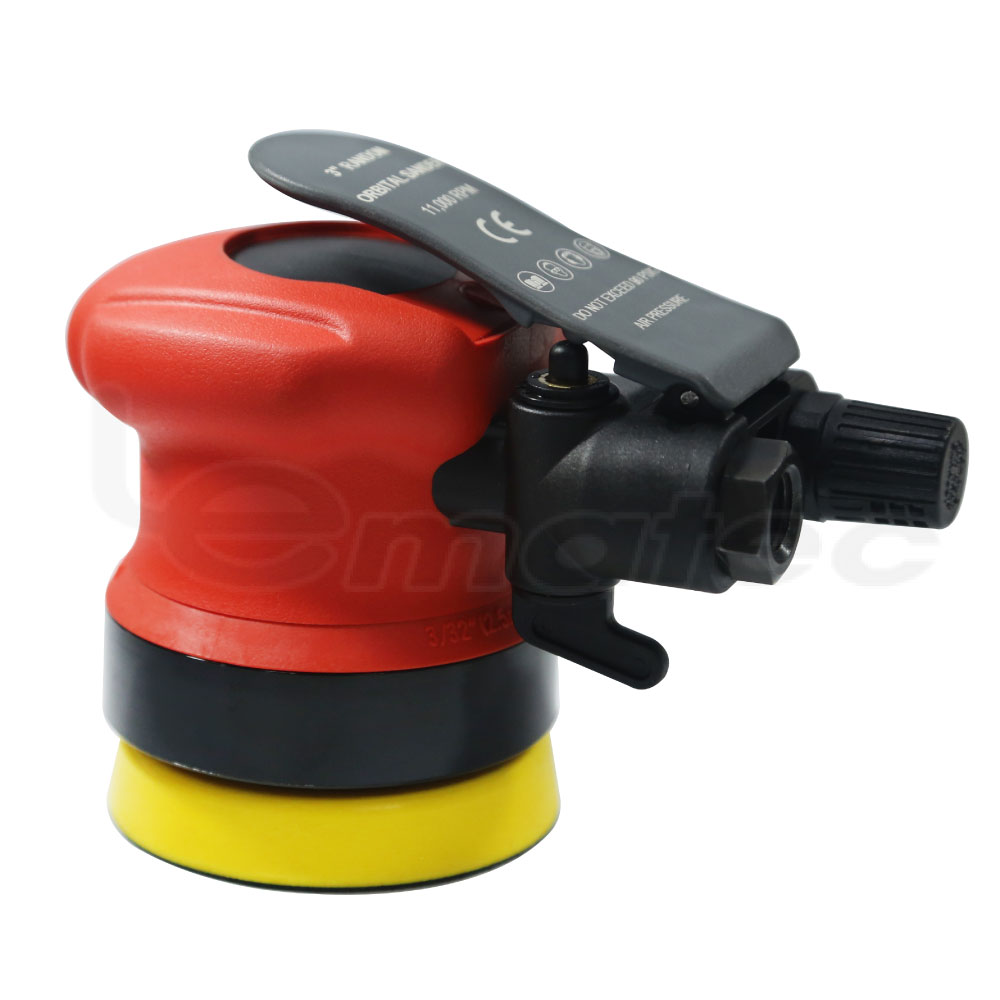 Min 3" Air Orbital Sander 2.5mm Diameter Orbit Taiwan Made Palm Sander ...