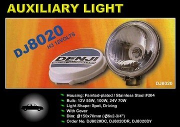 DENJI Fog Driving Spot Light DJ8020 Light shape Fog Driving Auxiliary ...