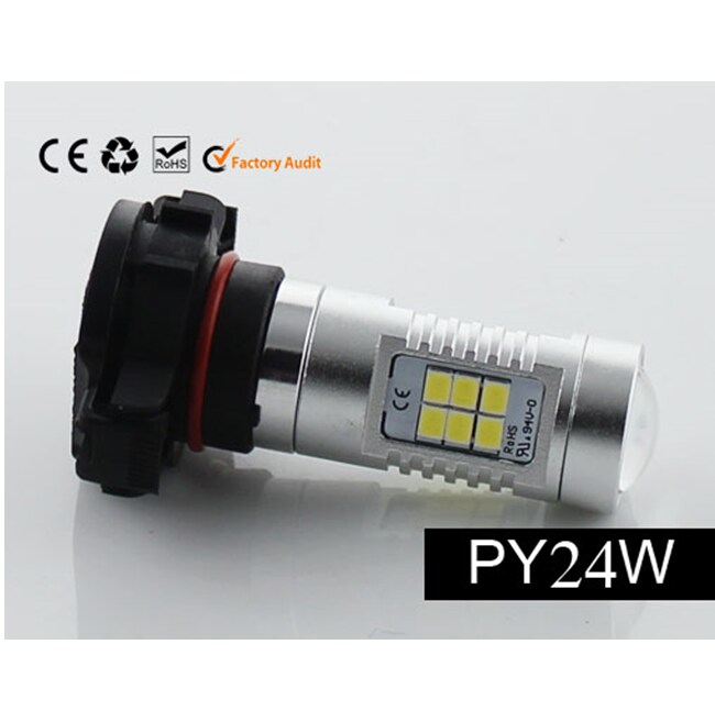 PY24W Fog Light, Car Fog Lamp 3030 SMD 21 LED 21W Bulb 9-30V Auto PY24W ...