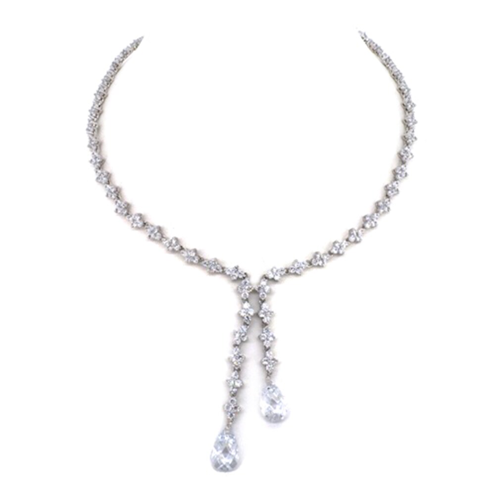 Back to listings Y shaped CZ necklace finished Choker Chain | Taiwantrade