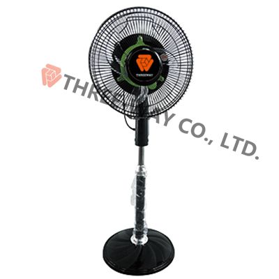 Black 3D Internal Rotation Stand Fan 10" | Taiwantrade