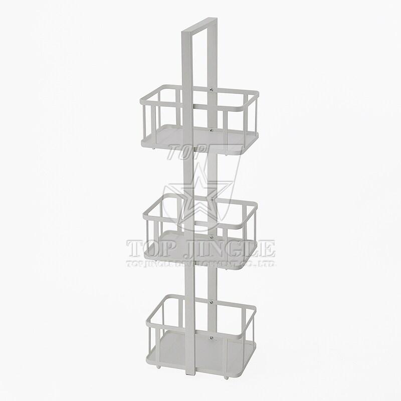 3-tier Storage Basket Rack With Handle, And With Mdf Board On The ...