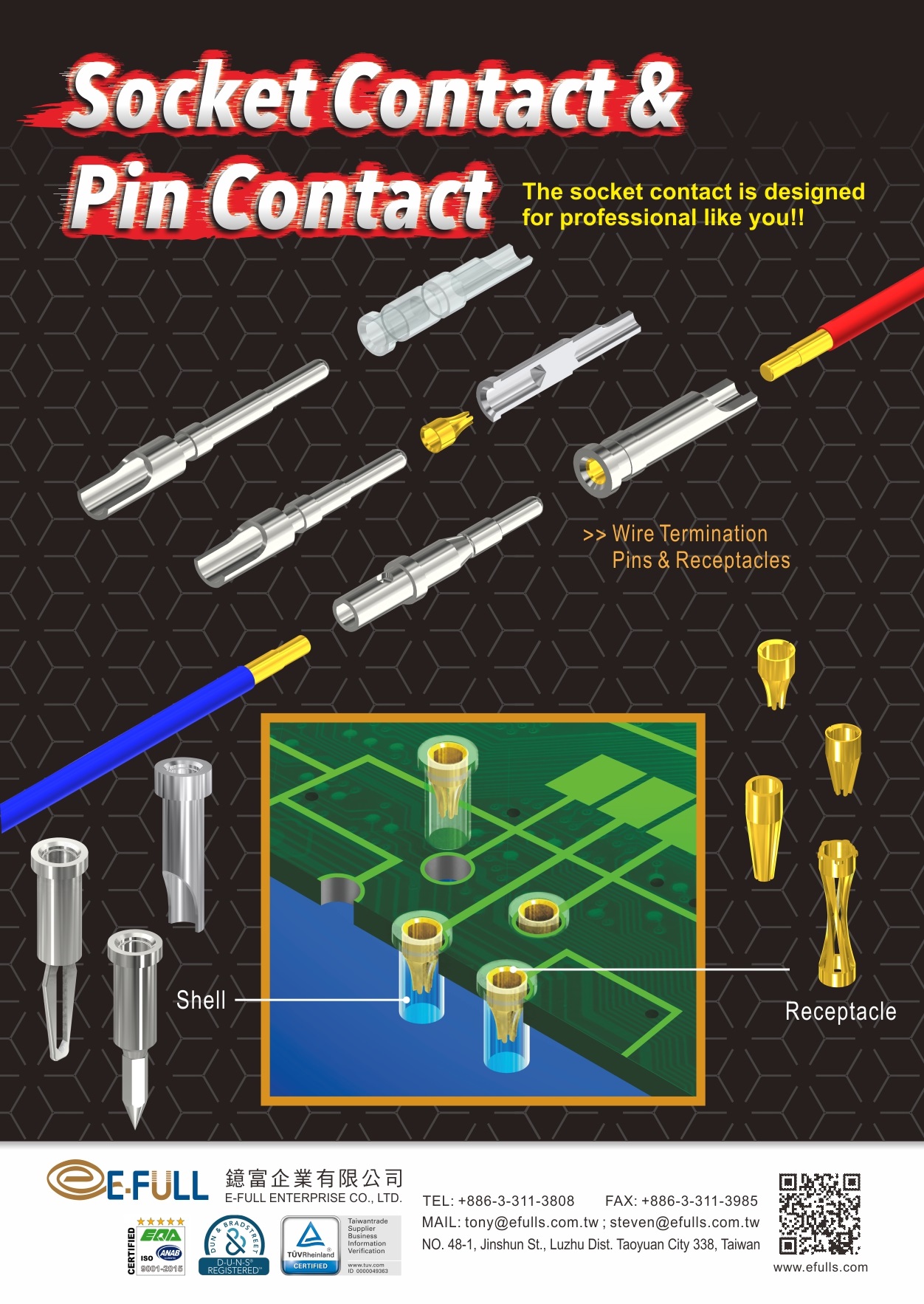 Socket contact & Pin contact | Taiwantrade